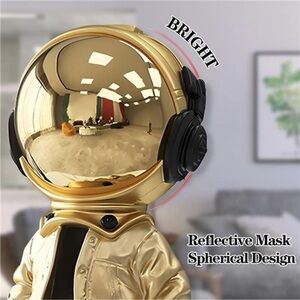 Art | Astronaut Statues Spaceman Sculpture Polyresin Gold Figurine ...
